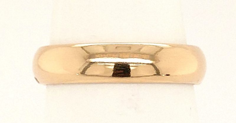 14K Y Comfort Fit Half Round Band – Parkville Jewelers