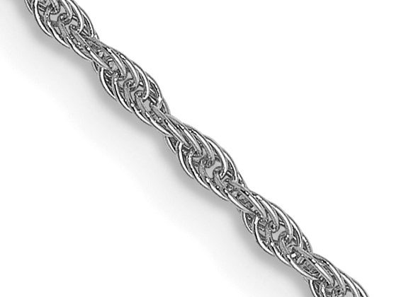 14 Karat White Loose Rope Chain 1.3mm – Parkville Jewelers
